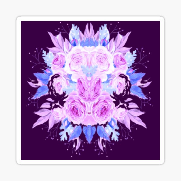 "Purple Chelsea Flower Pattern" Sticker for Sale by zareen1583 | Redbubble