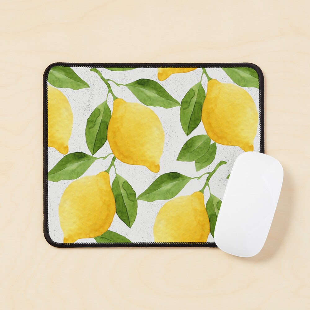 "Watercolor Lemon Pattern" Pillow for Sale by helga-wigandt | Redbubble