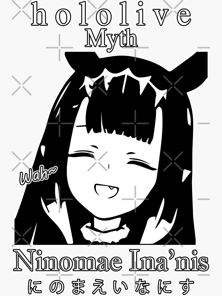 "Ninomae Ina'nis Hololive English HoloMyth" Sticker by TonaPlancarte ...
