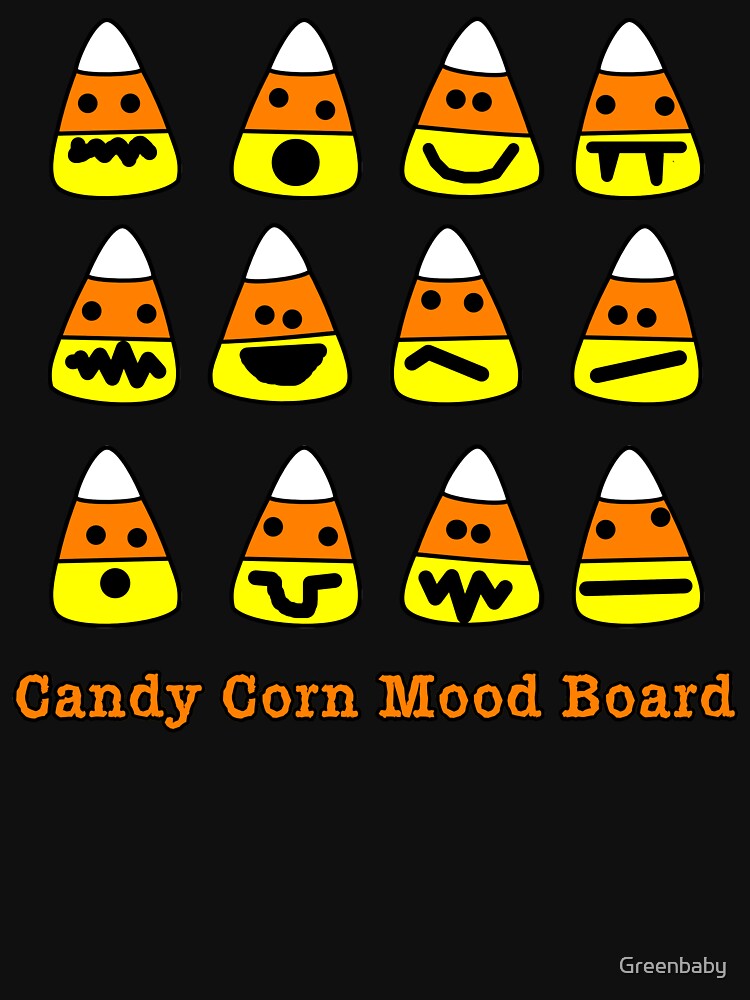 Candy Corn Mood Board Halloween Humor Essential T-Shirt sold by ...