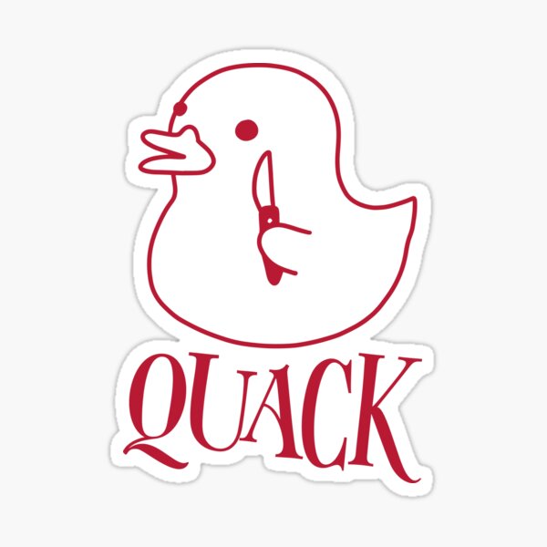 "Cute Little Duck Says Quack" Sticker by Light79 | Redbubble