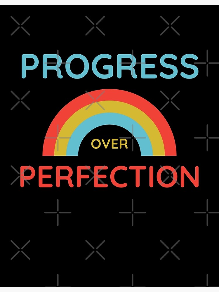 "motivational progress over perfection back to school teacher" Poster ...
