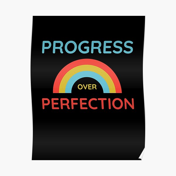 "motivational progress over perfection back to school teacher" Poster ...