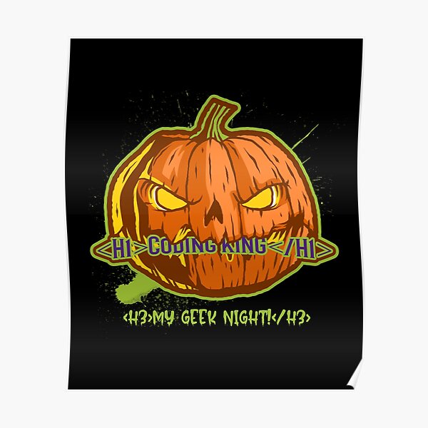 "Computer Geek Coding King" Poster for Sale by ComputerGeeksTs | Redbubble