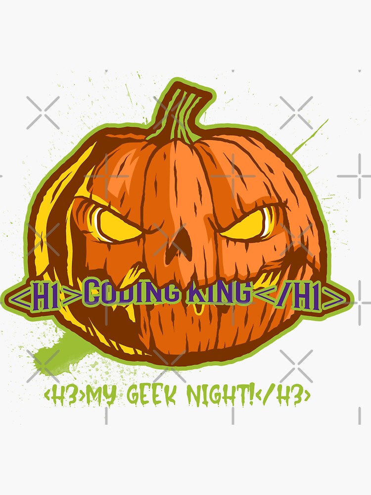 "Computer Geek Coding King" Sticker for Sale by ComputerGeeksTs | Redbubble