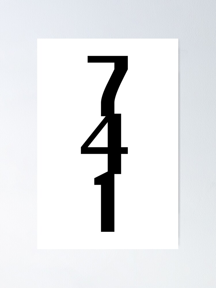 "741" Poster for Sale by Jakman | Redbubble