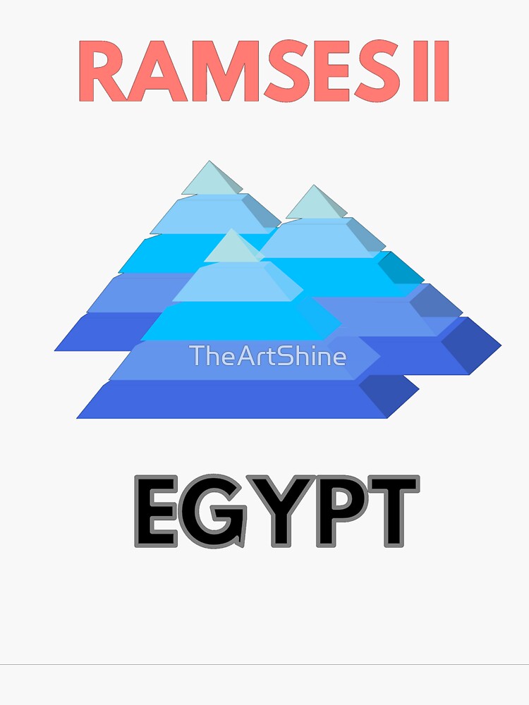 "Ramses II Egypt" Sticker for Sale by TheArtShine | Redbubble