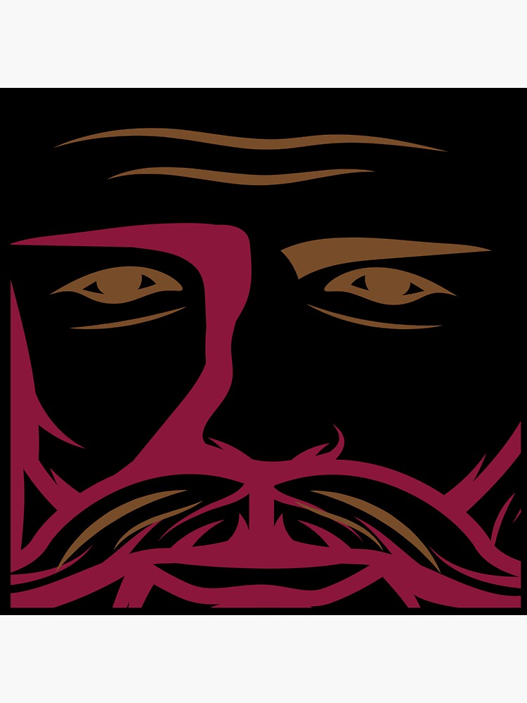 "Horror man Face" Sticker for Sale by Saeedch | Redbubble