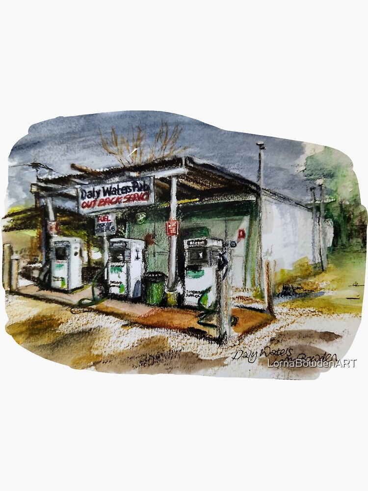 "Outback Servo (Australian Petrol Station)" Sticker for Sale by ...