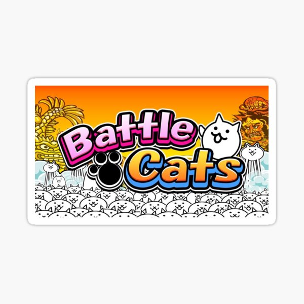 "battle cats" Sticker for Sale by hinatow | Redbubble