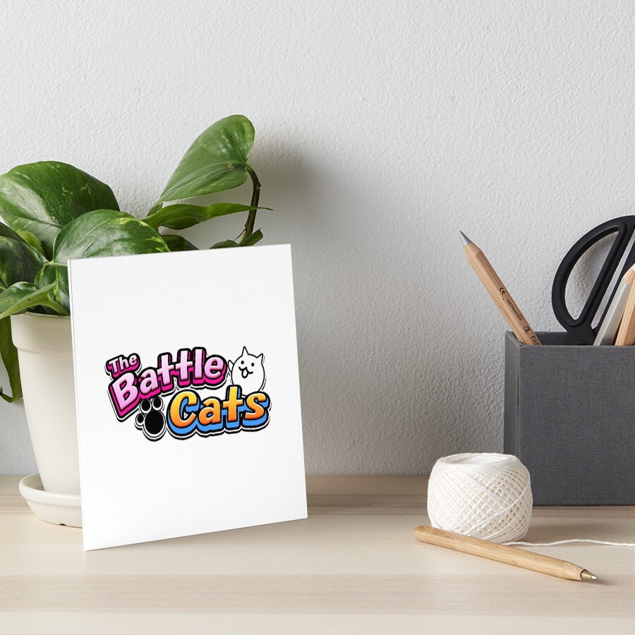 "battle cats logo" Art Board Print for Sale by hinatow | Redbubble