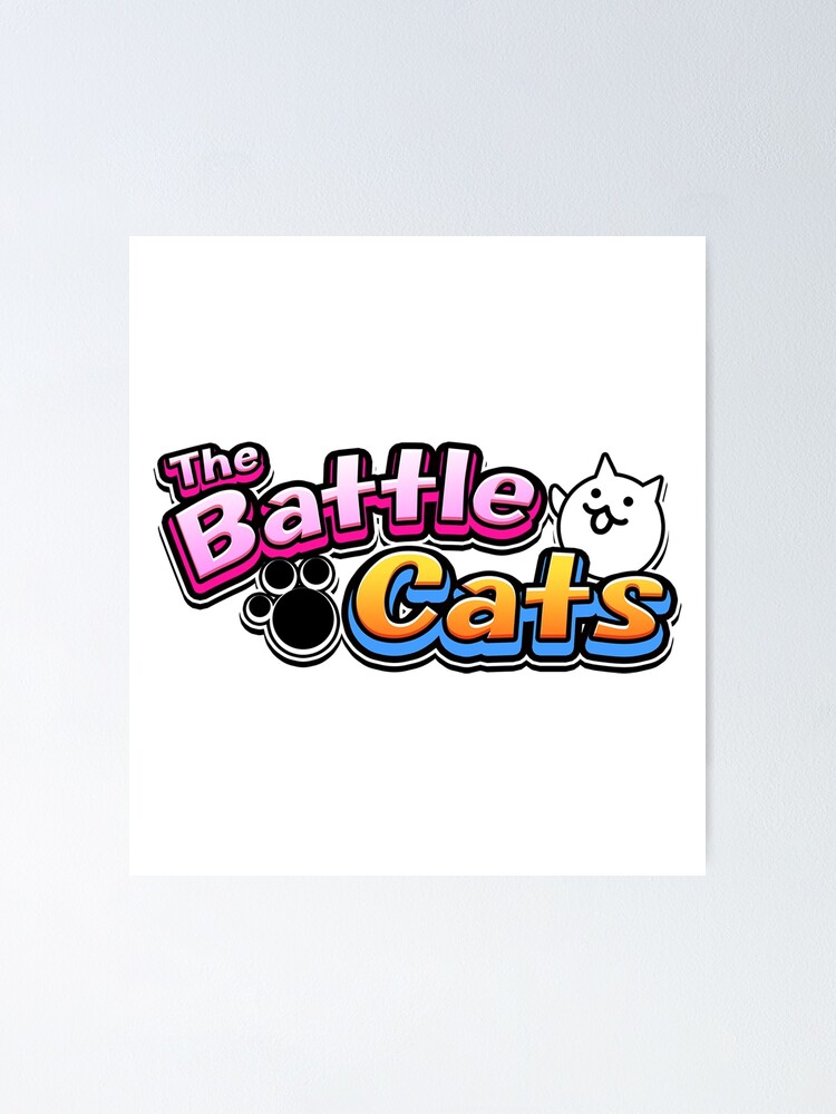 "battle cats logo" Poster for Sale by hinatow | Redbubble