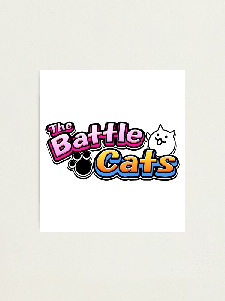 "battle cats logo" Photographic Print for Sale by hinatow | Redbubble