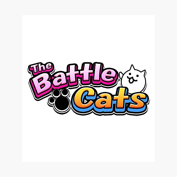 "battle cats logo" Photographic Print for Sale by hinatow | Redbubble