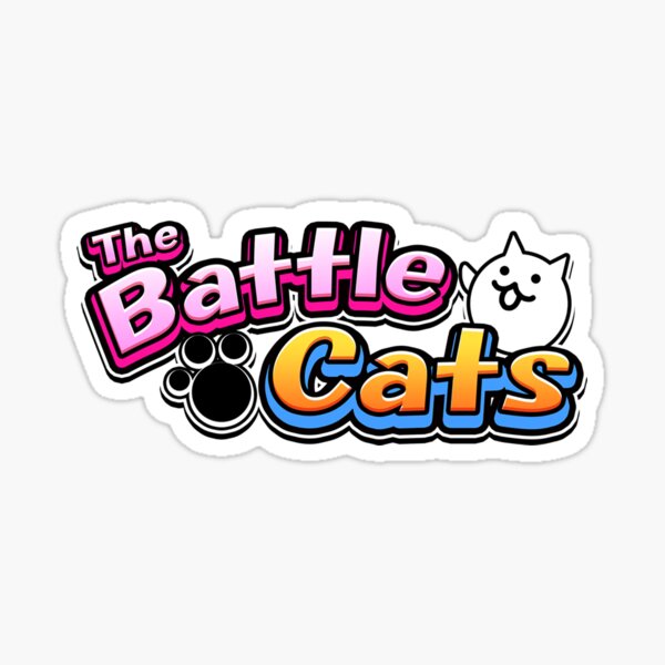 "battle cats logo" Sticker for Sale by hinatow | Redbubble