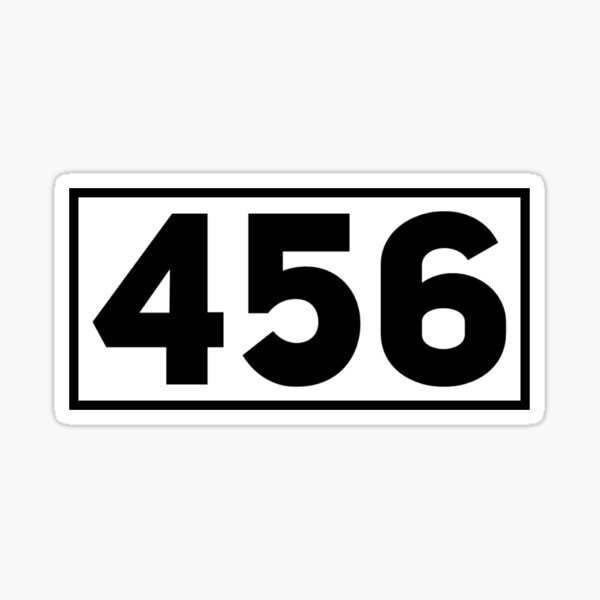 "456 Shirt Design" Sticker for Sale by littlesoulzwear | Redbubble