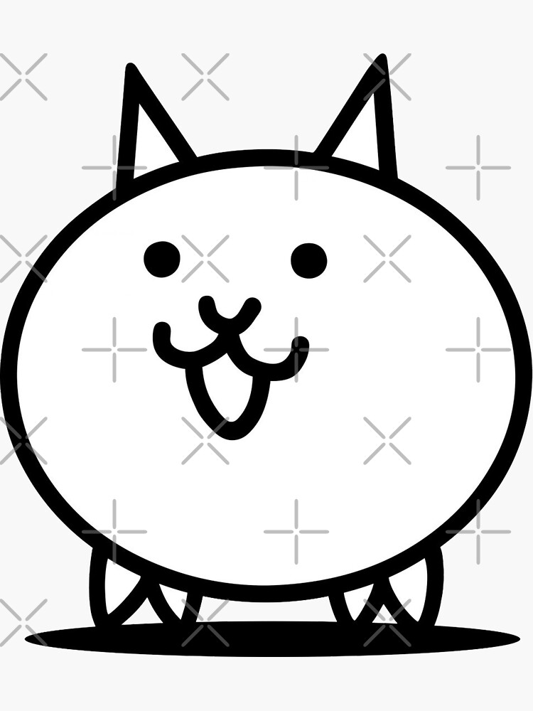 "battle cats" Sticker for Sale by hinatow | Redbubble