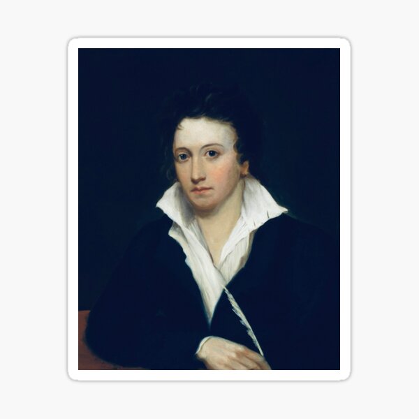 "Portrait of Shelley (1829)" Sticker for Sale by PZAndrews | Redbubble