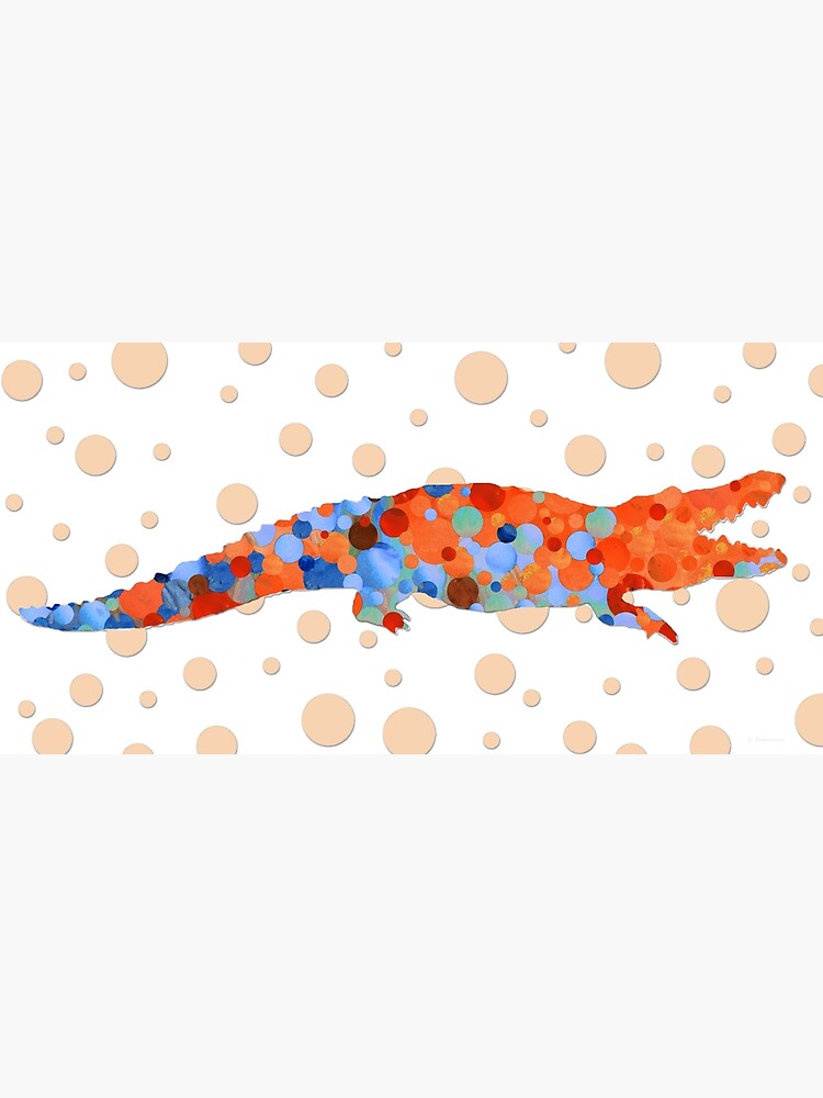 "Orange And Blue Gator Alligator Art" Poster by SharonCummings | Redbubble