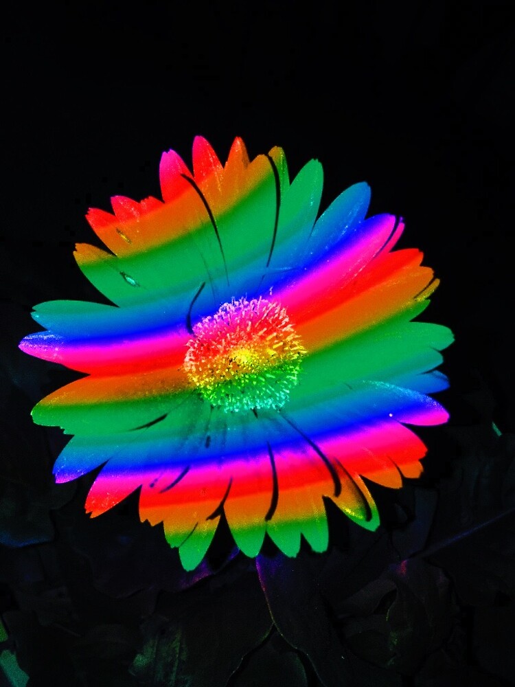 "trippy flower" Sticker by dillonkdill | Redbubble