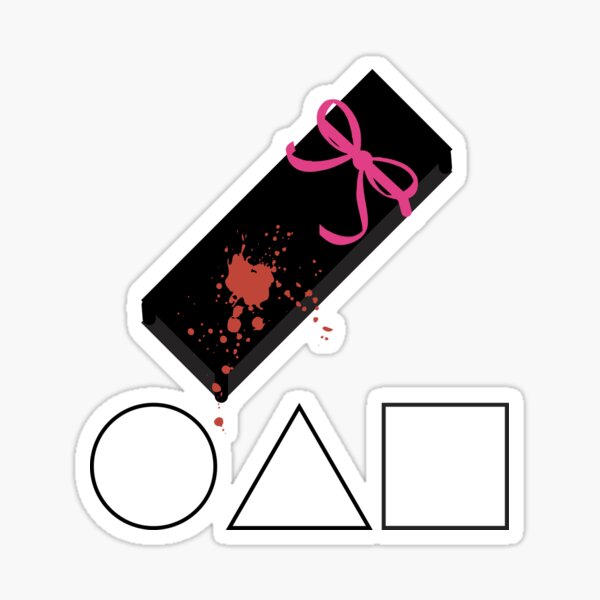 "box squid game" Sticker for Sale by MuchMoreMerch | Redbubble