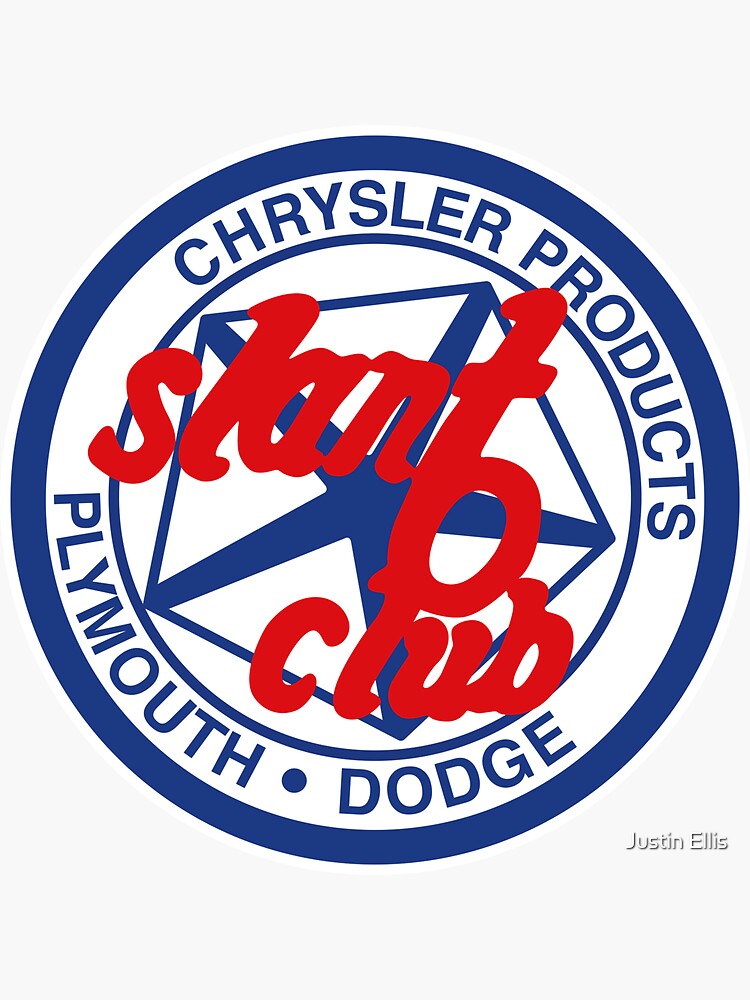 "Slant 6 Club - Pentagram Design" Sticker for Sale by jepegdesign ...