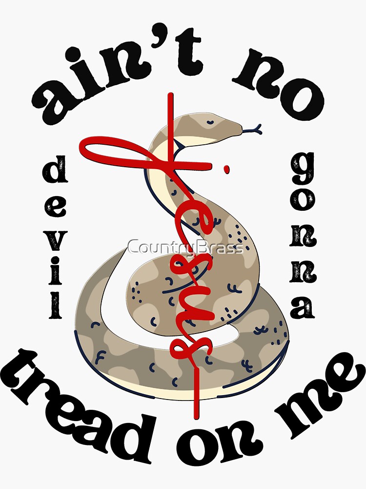 "No devil" Sticker for Sale by CountryBrass | Redbubble