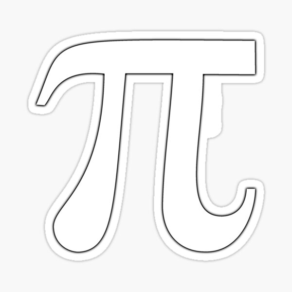 "Pi symbol" Sticker for Sale by greenpunkart | Redbubble