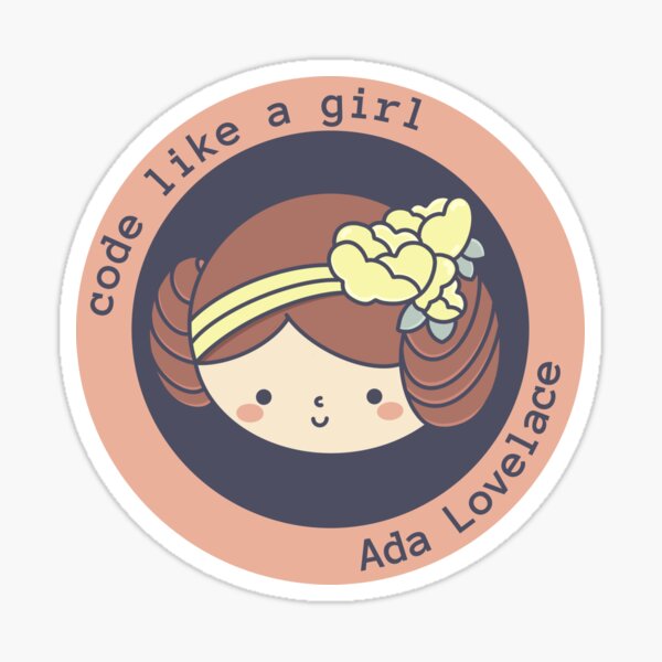 "Ada Lovelace - Developer girl" Sticker for Sale by nanarts | Redbubble
