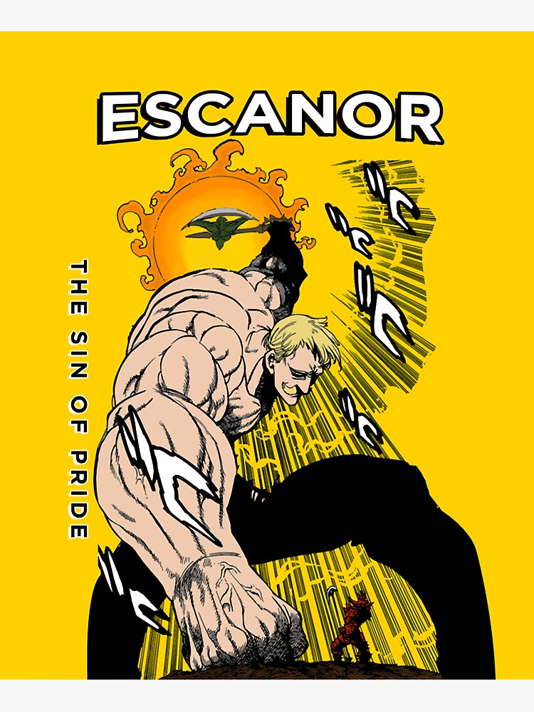 "Escanor - The Sin of pride ( Nanatsu No Taizai ) Essential" Sticker ...