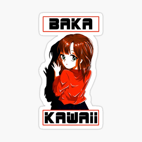 "Baka " Sticker for Sale by avega1224 | Redbubble