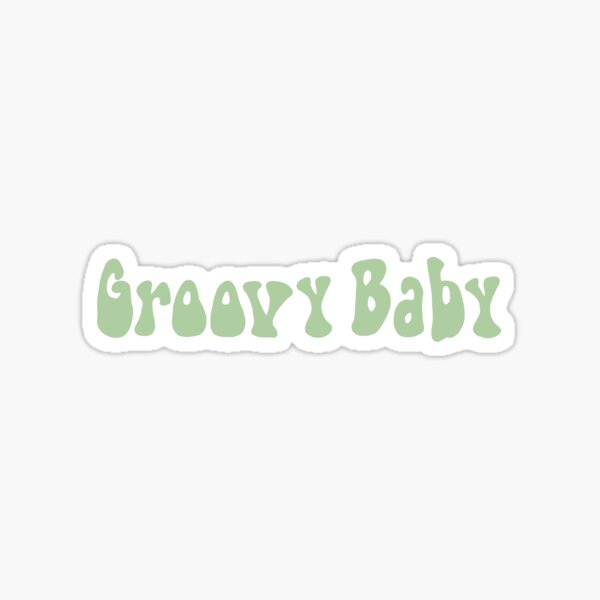 "Groovy Baby!" Sticker by alizu | Redbubble