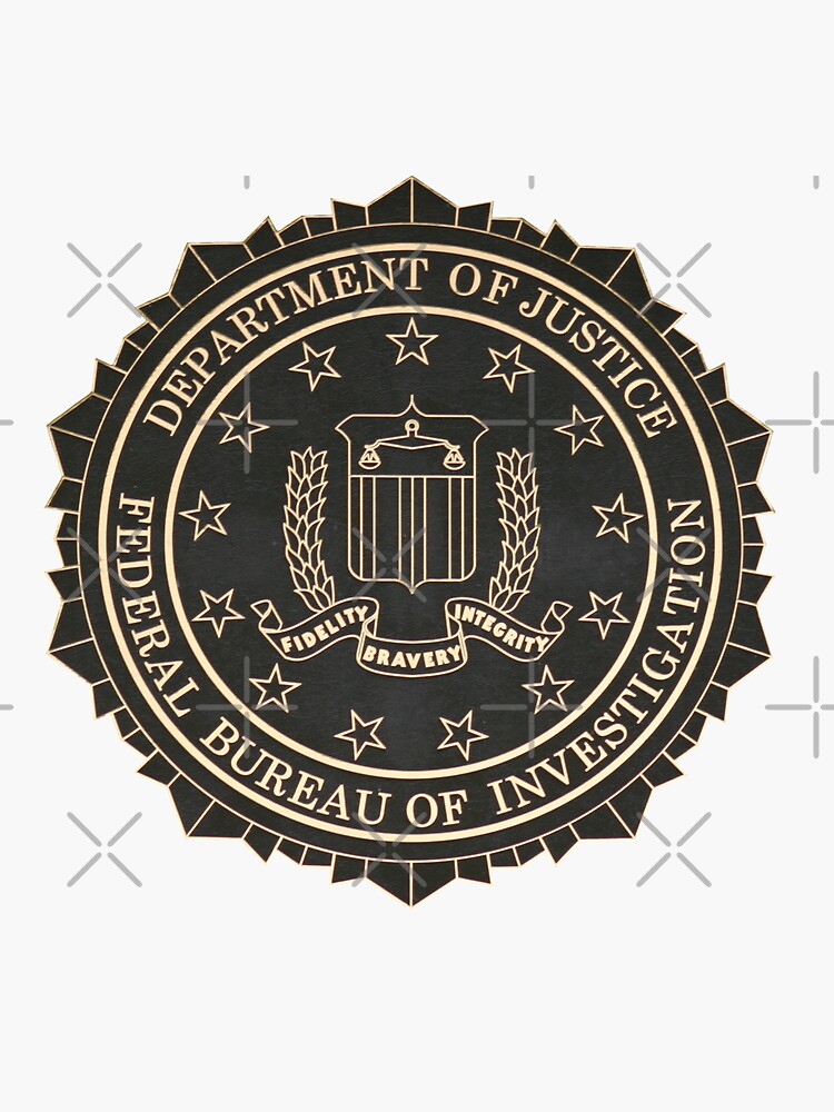 "FBI Crest photo" Sticker by owlHouseINK | Redbubble