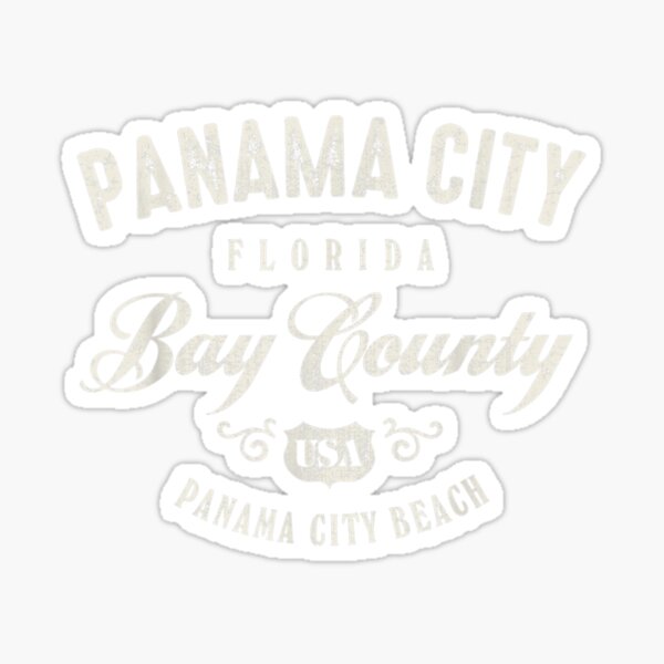 "Panama City Beach Florida Vintage" Sticker for Sale by maudean | Redbubble