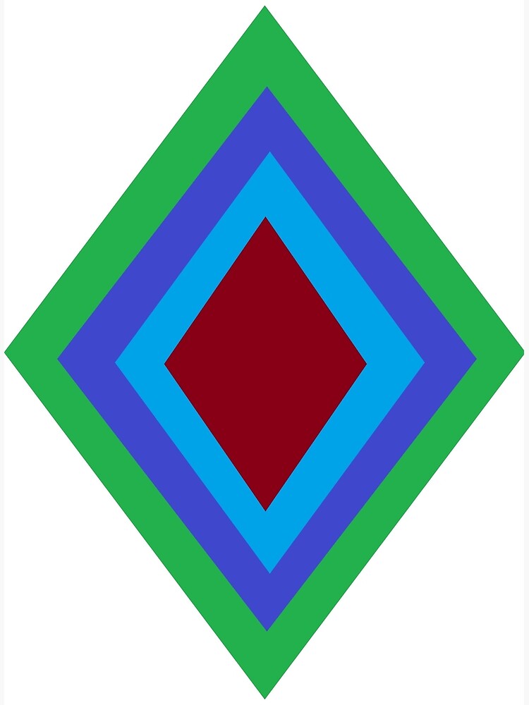 Póster «Geometría - rombo colorido» de geometricLT | Redbubble