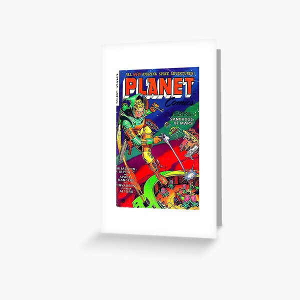 "Planet Comics #71 - Vintage Retro Science Fiction Comic Book Cover ...