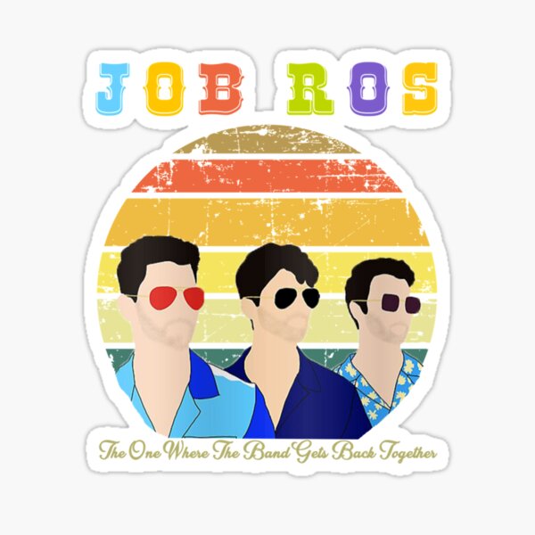 "boy band - Jonas Brothers" Sticker for Sale by windhamshop | Redbubble