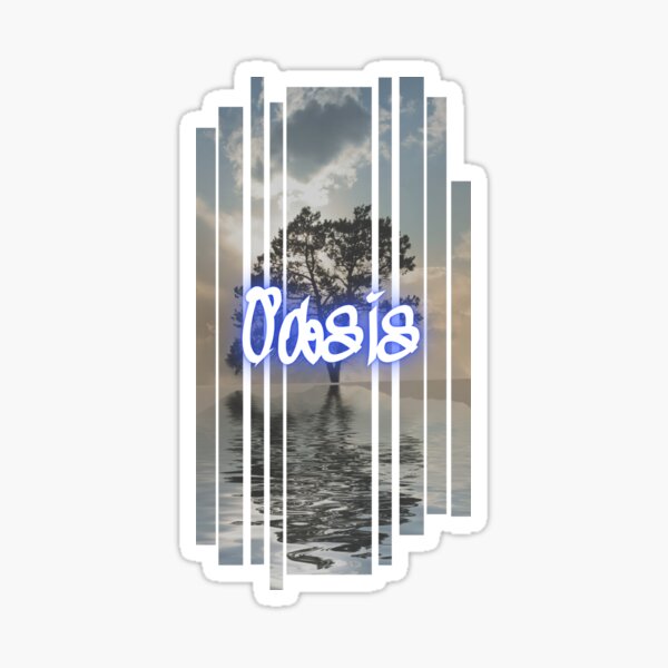 "Oasis" Sticker by IdeaOcean | Redbubble