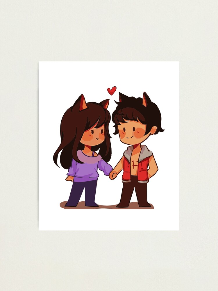 Lámina fotográfica «Camiseta Aphmau Valentine - Aphmau Aaron Lycan ...