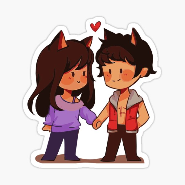 Aphmau Valentine Tshirt Aphmau Aaron Lycan Sticker Aphmau Aaron