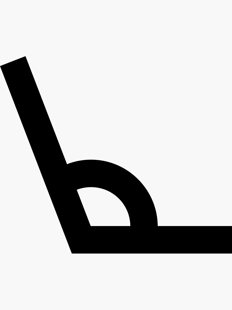 "MDI Angle-Obtuse" Sticker for Sale by GnarlyFurtardo | Redbubble