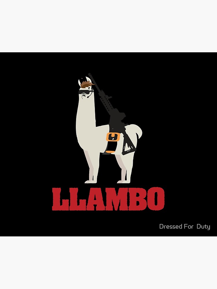 "Llambo Military Llama Commando" Poster for Sale by kdiamond1 | Redbubble