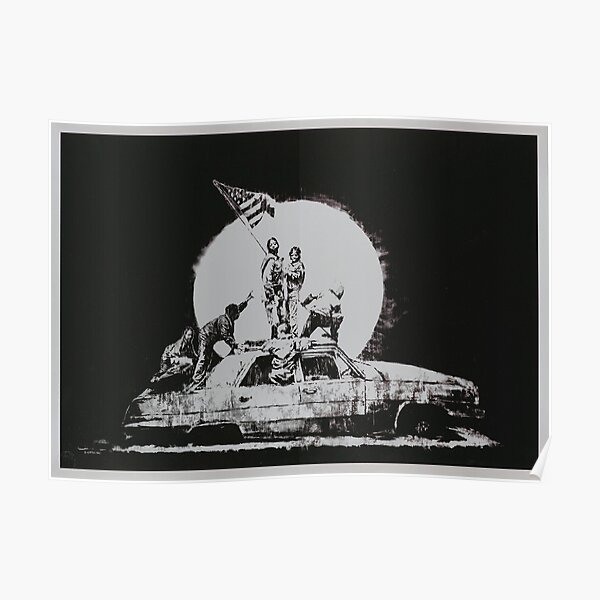 "Banksy Flag Art" Poster for Sale by SharpWallArts | Redbubble