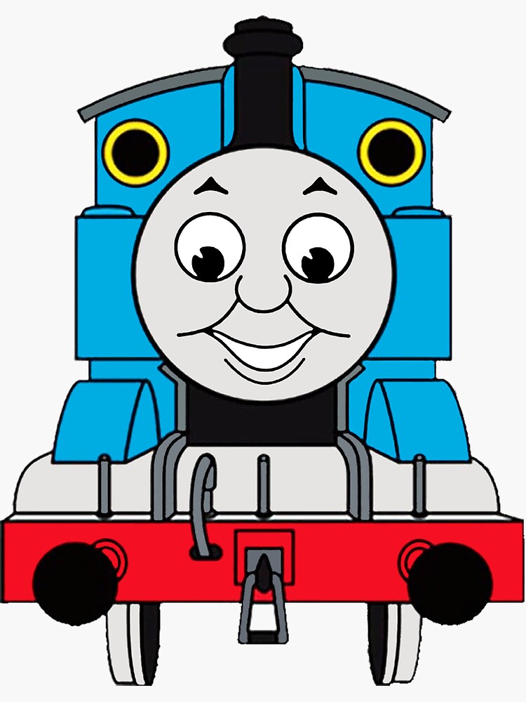 "face train cartoon" Sticker for Sale by santiagogatot | Redbubble