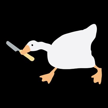 "Untitled Goose With Butter Knife Shirt Sticker" Sticker for Sale by ...