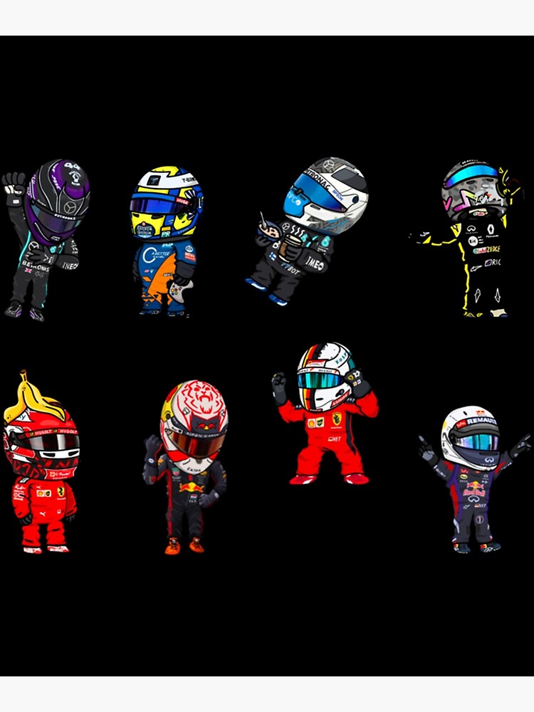 "F1 Mini Drivers Pack " Poster for Sale by WILLIAMBURNS-CA | Redbubble