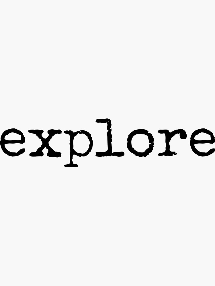 "Explore - Simple Design | One Word Design | Simple Word Design ...