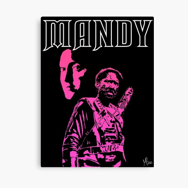 "Mandy Film With Nicolas Cage Design Stencil" Canvas Print by ...