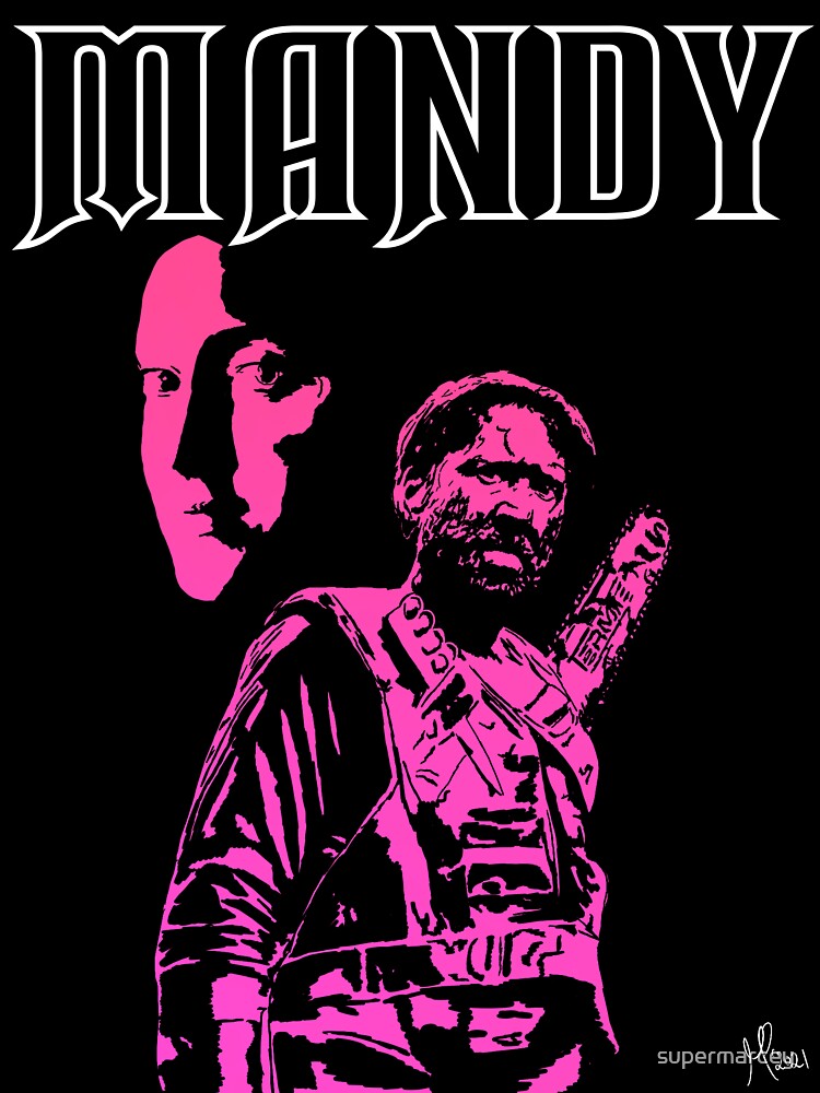 "Mandy Film With Nicolas Cage Design Stencil" Sticker for Sale by ...