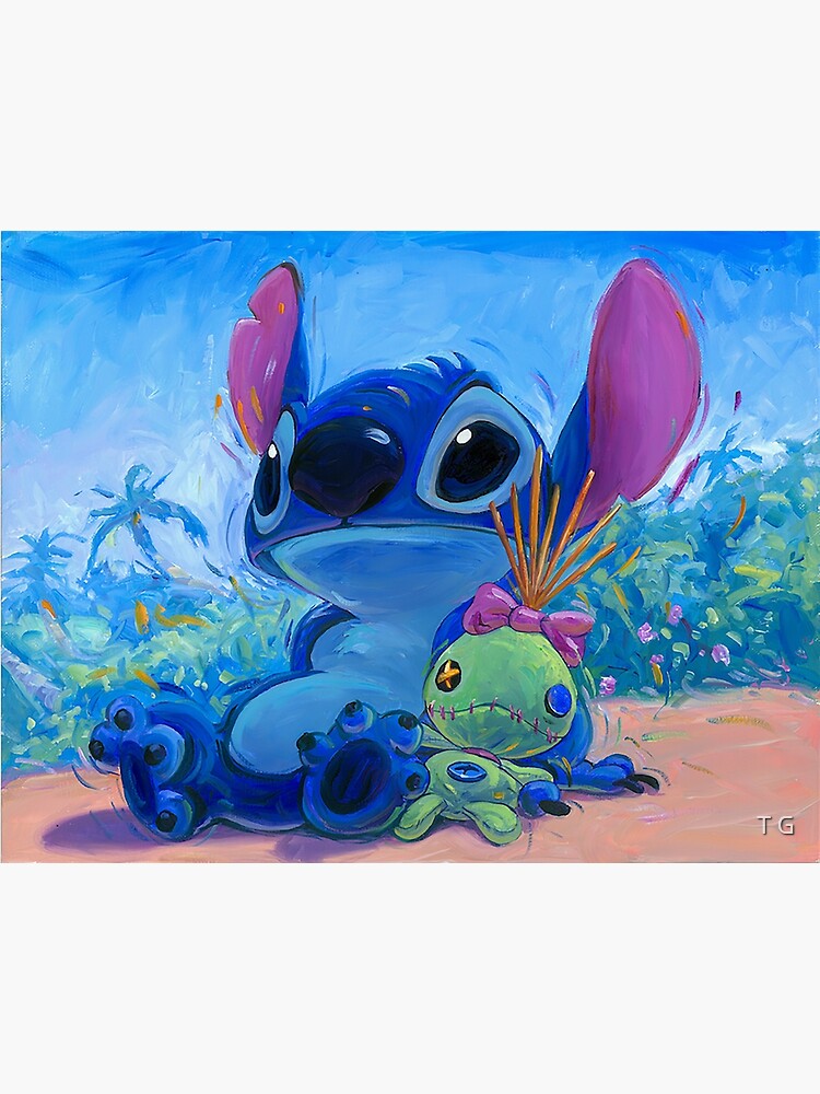 "Stitch on beach" Poster for Sale by emilioazizli | Redbubble